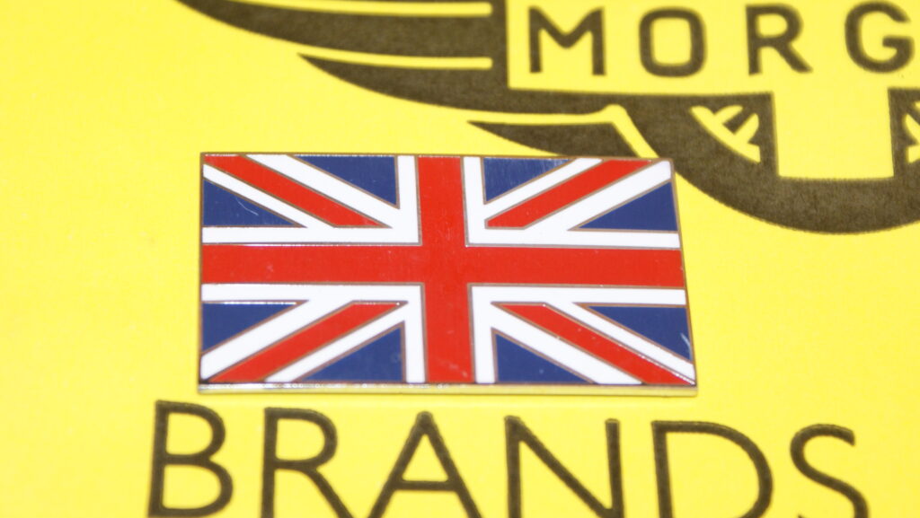 Metal / Enamel Union Jack self adhesive badge – Morgan Kent
